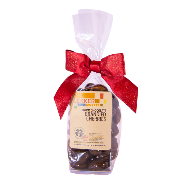 DARK CHOCOLATE BRANDIED CHERRIES GIFT BAG | City Peanut Shop